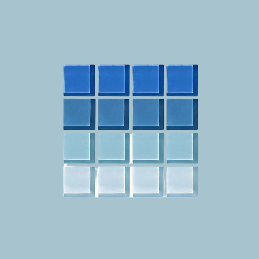 Subtle Art Studios | Glass Tile Coaster | Ombre | Maldives – Birch Theory